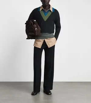 Dries Van Noten Wool-cotton Layered Sweater