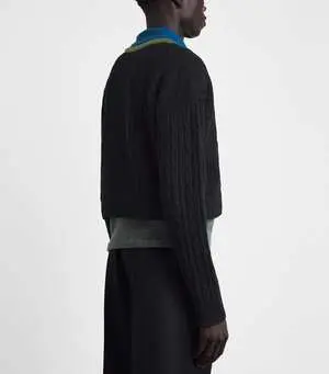 Dries Van Noten Wool-cotton Layered Sweater