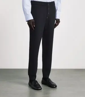 Dries Van Noten Wool Straight Sweatpants