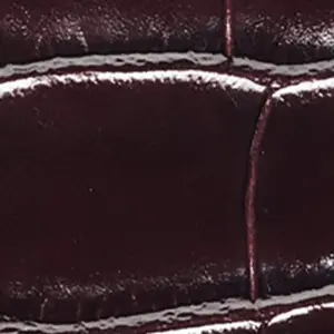 ASPINAL OF LONDON Small Leather Croc-embossed Cosmetic Case
