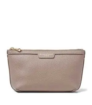 ASPINAL OF LONDON Leather Hudson Cosmetics Bag - Neutral