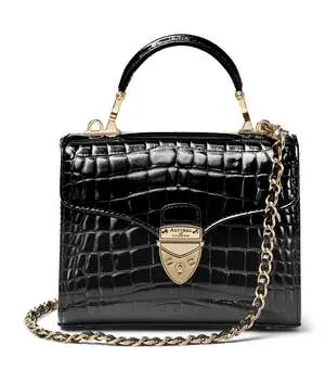ASPINAL OF LONDON Mini Leather Mayfair Top-handle Bag