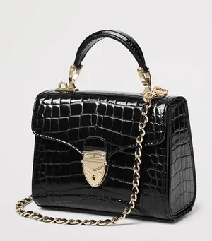 ASPINAL OF LONDON Mini Leather Mayfair Top-handle Bag
