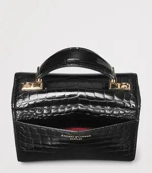 ASPINAL OF LONDON Mini Leather Mayfair Top-handle Bag