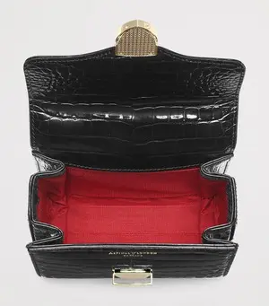 ASPINAL OF LONDON Mini Leather Mayfair Top-handle Bag