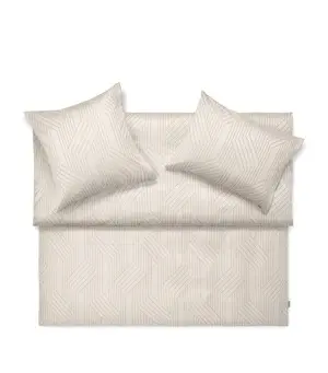SCHLOSSBERG Geometric Ennio Super King Duvet Cover - Beige