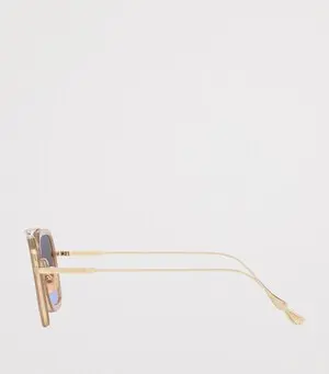 Dita Titanium Aviator Sunglasses