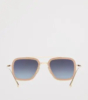Dita Titanium Aviator Sunglasses