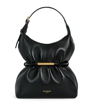 Balmain Mini Leather Sphynx Shoulder Bag