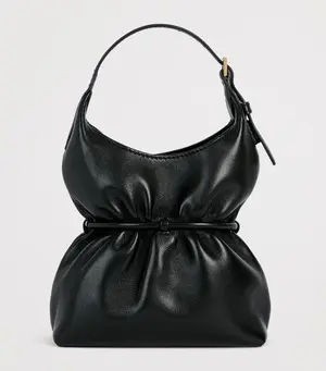 Balmain Mini Leather Sphynx Shoulder Bag