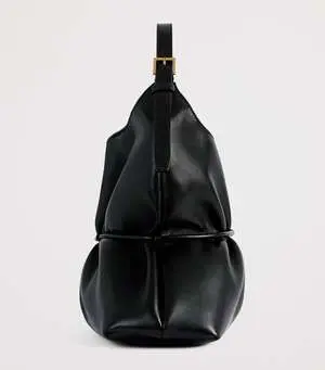 Balmain Medium Lambskin Sphynx Top-handle Bag