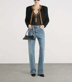 Balmain Small Leather 64-83 Shoulder Bag