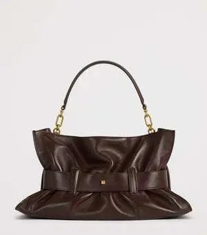 Balmain Medium Leather Anthem Shoulder Bag