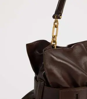 Balmain Medium Leather Anthem Shoulder Bag