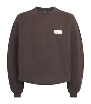 Jacquemus Cotton Oversized Logo Sweatshirt - Brown