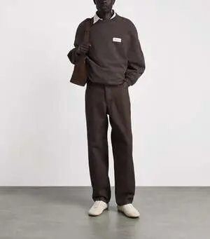 Jacquemus Cotton Oversized Logo Sweatshirt