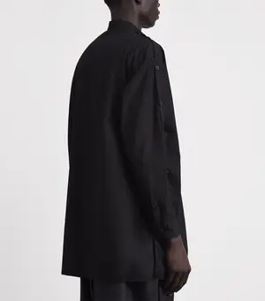 Yohji Yamamoto Cotton Buttoned-shoulder Shirt
