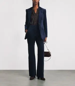 Veronica Beard Corduroy Holt Wide-leg Trousers
