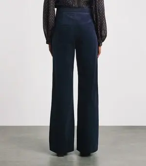Veronica Beard Corduroy Holt Wide-leg Trousers