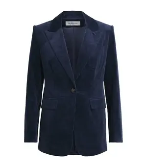 Veronica Beard Corduroy Livvy Dickey Blazer - Navy