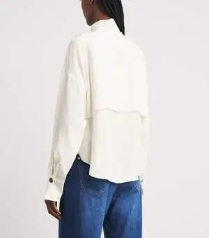 Veronica Beard Scarf-neck Darlis Blouse