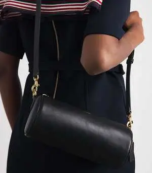 COACH Leather Barrel Shoulder Bag - Black