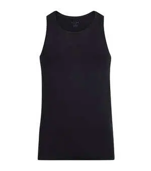 Falke Egyptian Cotton Vest - Black