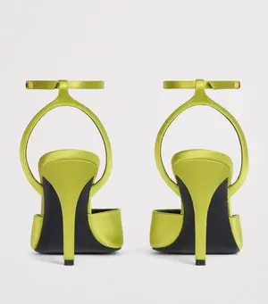 Balmain Silk Strappy Pumps 95