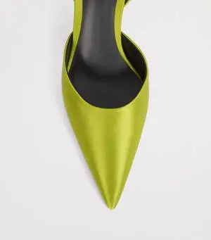Balmain Silk Strappy Pumps 95