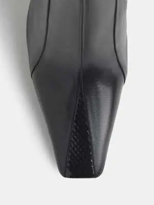 REFORMATION Jeanne Ankle Boot Leather Snake