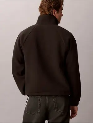 Calvin Klein Fleece Quarter Zip Pullover - Black