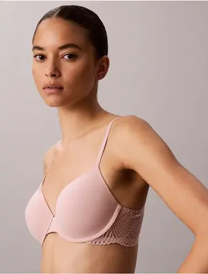 Calvin Klein Perfectly Fit Lace Perfect Coverage Bra - Subdued