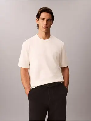 Calvin Klein Tech Knit Crewneck Sweater - Tofu