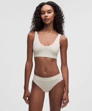 Lululemon Underease Scoop-neck Bralette A-c Cups - Light Ivory