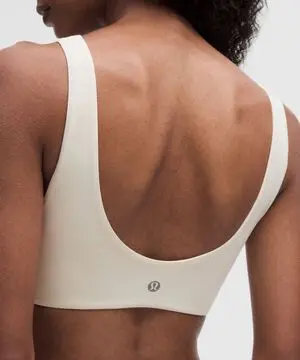 Lululemon Underease Scoop-neck Bralette A-c Cups - Light Ivory