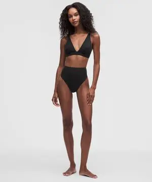 Lululemon Wundermost Ultra-soft Nulu Triangle Bralette - Black