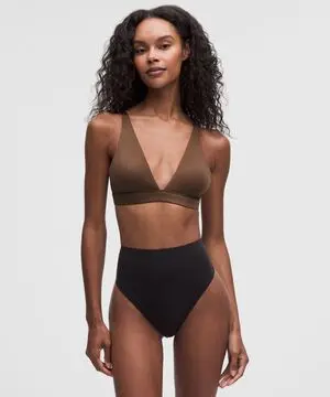 Lululemon Wundermost Ultra-soft Nulu Triangle Bralette Java
