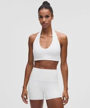 Lululemon Focuser Halter Bra - White
