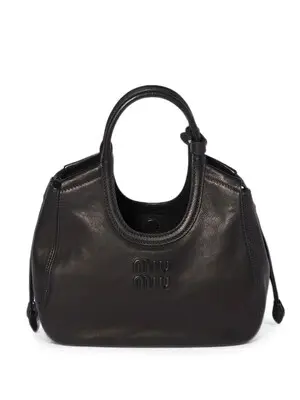 Miu Miu Ivy Nappa Shopping Bag - Black