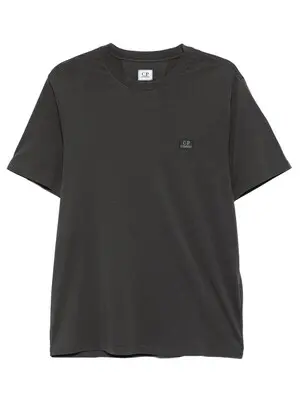 C.P. COMPANY T-shirt 30/1 In Jersey With Patch Logo - Black
