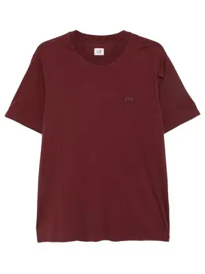 C.P. COMPANY T-shirt 30/1 In Jersey With Patch Logo - Red