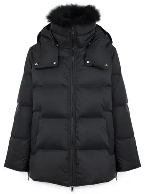 YVES SALOMON A" Line Down Jacket In Waterproof Technical Fabric