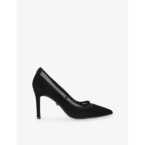 Carvela Positano Mesh-panel Suede Heeled Courts