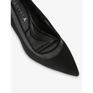 Carvela Positano Mesh-panel Suede Heeled Courts