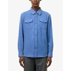 GODS TRUE CASHMERE Gemstone-embellished Cashmere Shirt