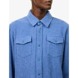 GODS TRUE CASHMERE Gemstone-embellished Cashmere Shirt