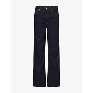 Good American Good True Straight-leg Stretch-denim Jeans