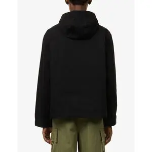 PALMES Hooded Herringbone Cotton Jacket