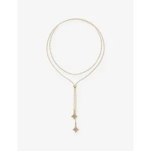 OFA 18ct Gold And Diamond Slider Necklace - Yellow