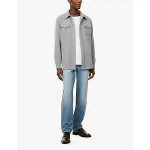 GODS TRUE CASHMERE Gemstone-embellished Cashmere Shirt